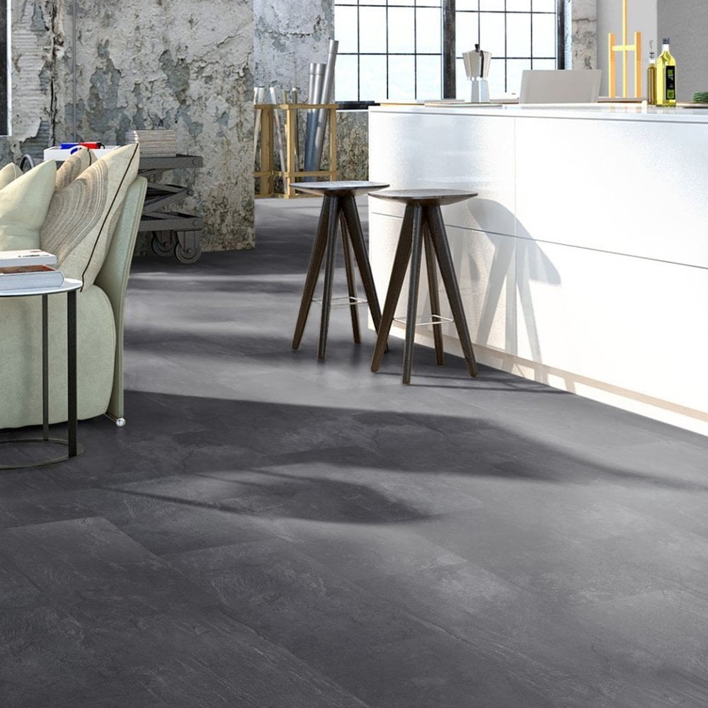 Black Slate - Universo Water-Resistant 8mm Water-Resistant Laminate ...