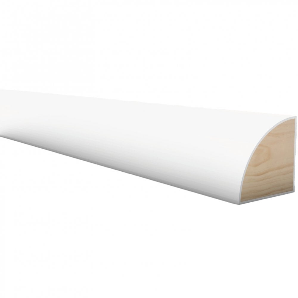 2.4m White Painted Quadrant Moulding 18mm x 18mm | Leader Online