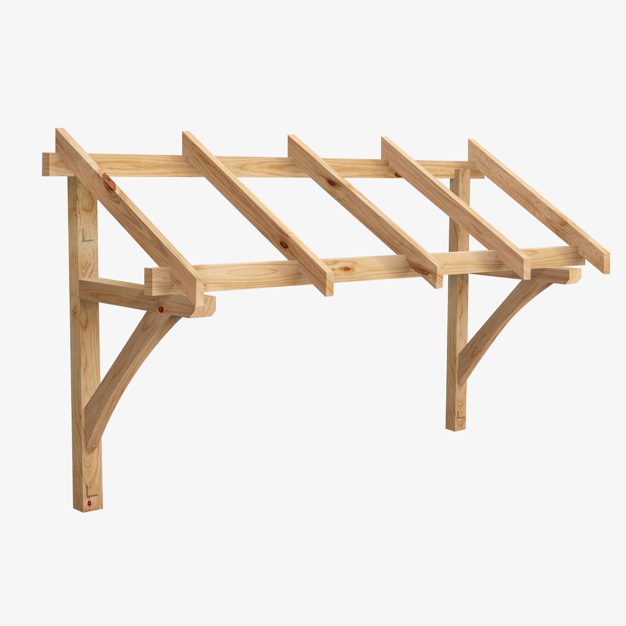 Pitch 1600mm Flat Roof Porch Canopy | Leader Online