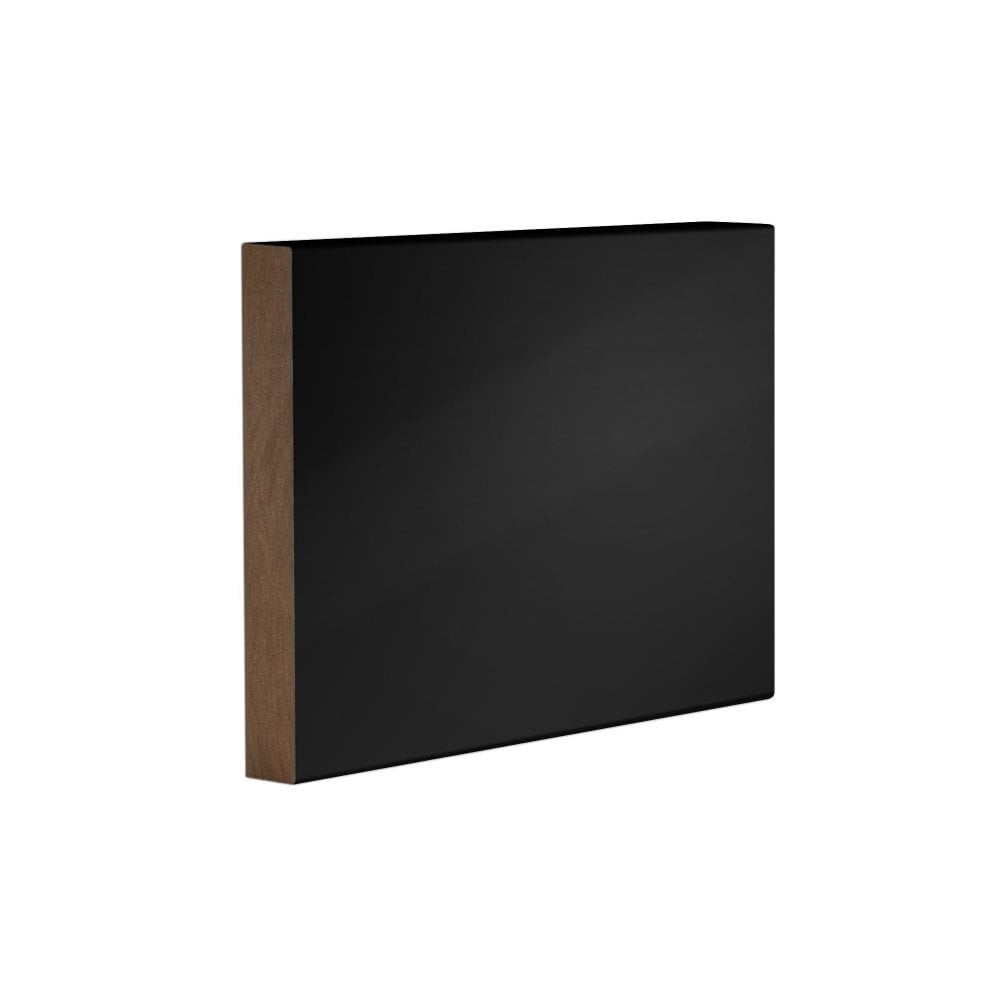 Black Primed 2.4m Square Profile Skirting Board | Leader Online
