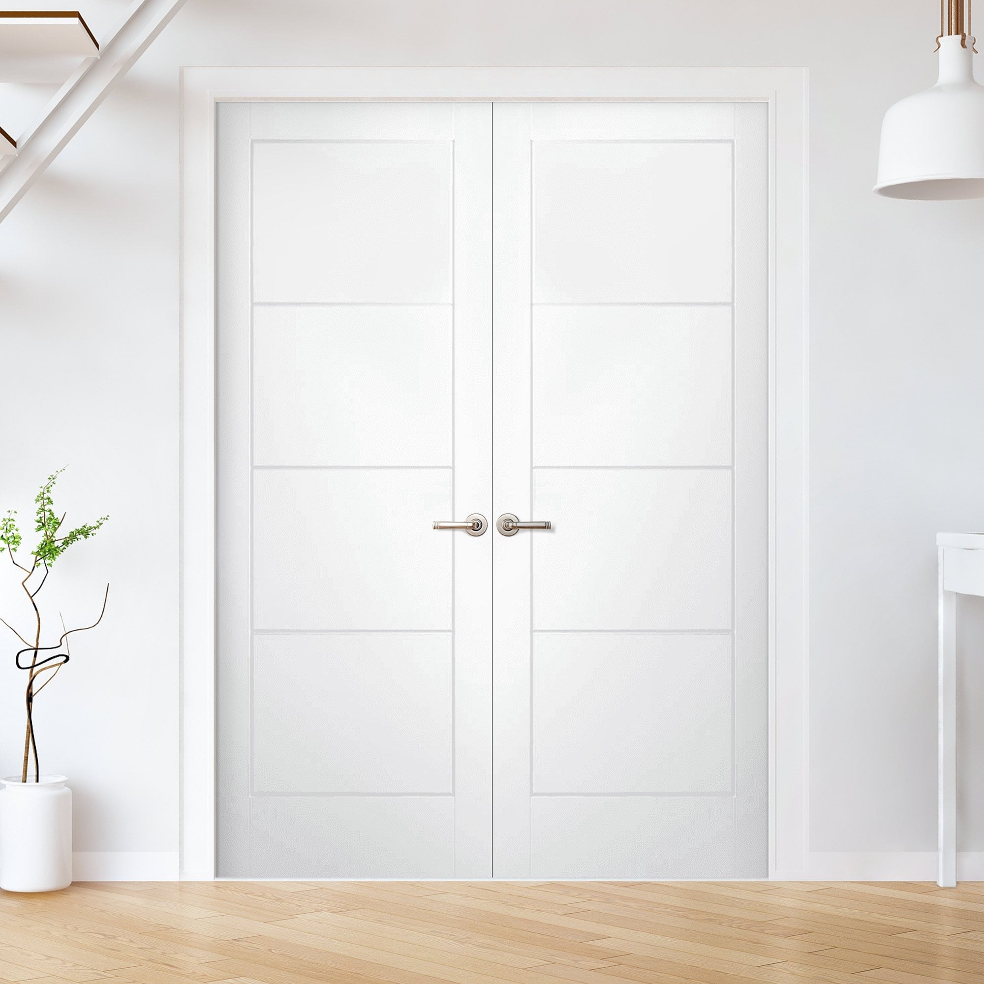 Internal White Moulded Lifestyle Ladder Pair Door | Leader Online