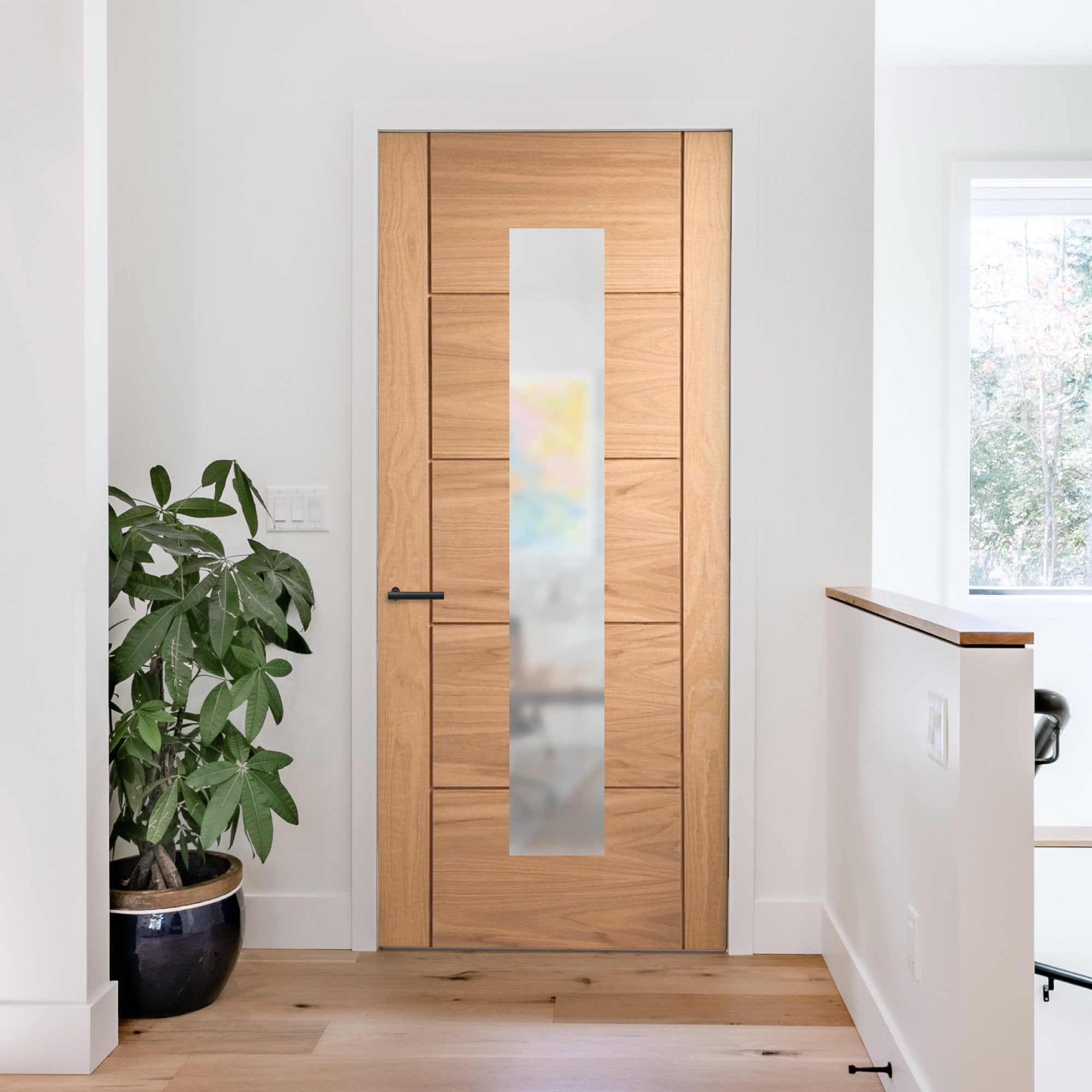 Oak Internal Unfinished Parma 1 Light Obscure Glass Made-to-Measure ...