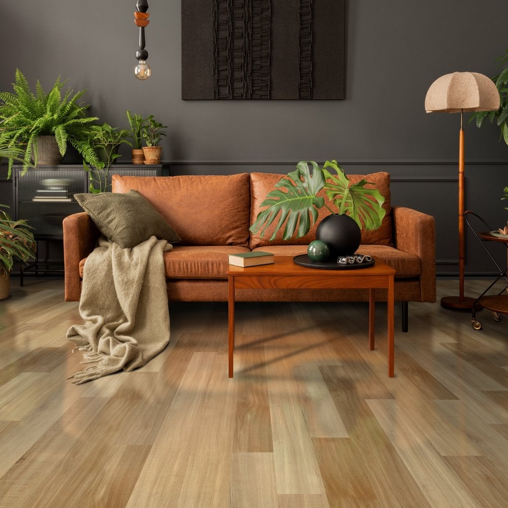 Natural Oak - Glamour 12mm High Gloss Laminate Flooring | Leader Online