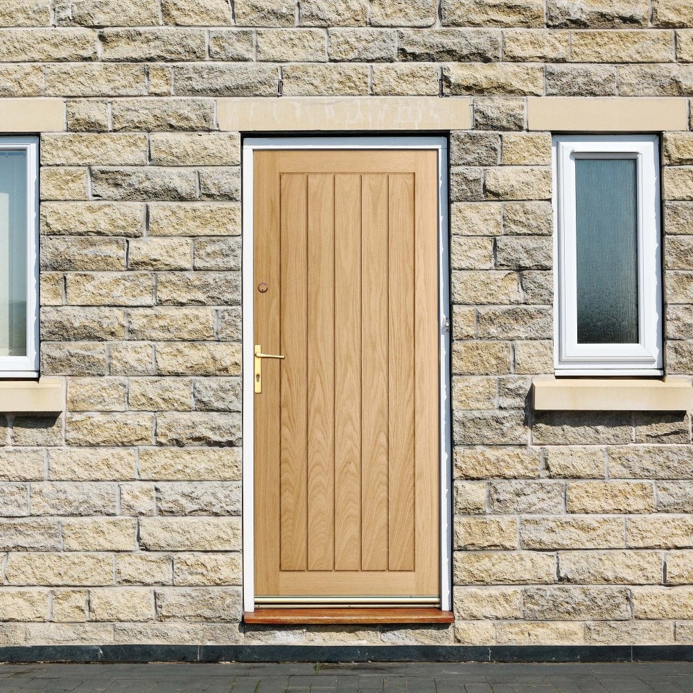 Oak External Unfinished Farley Door | Leader Online