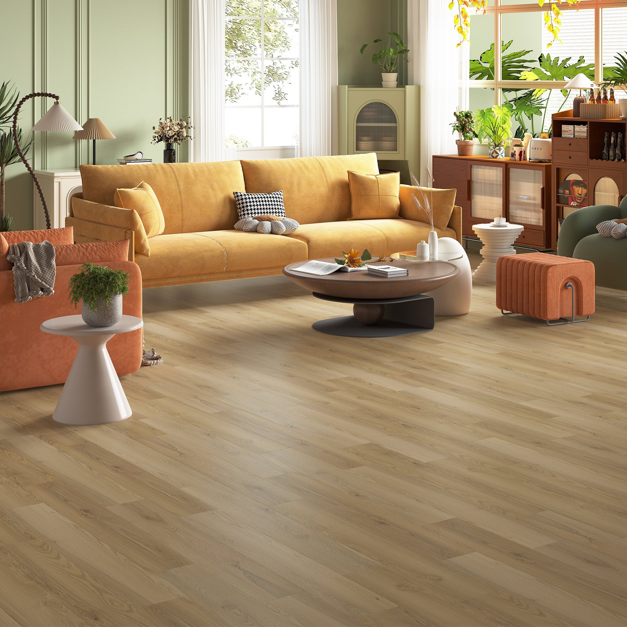 Thorold Oak - Prime SPC 5mm Embossed Purecoat Rigid Core Vinyl Flooring ...