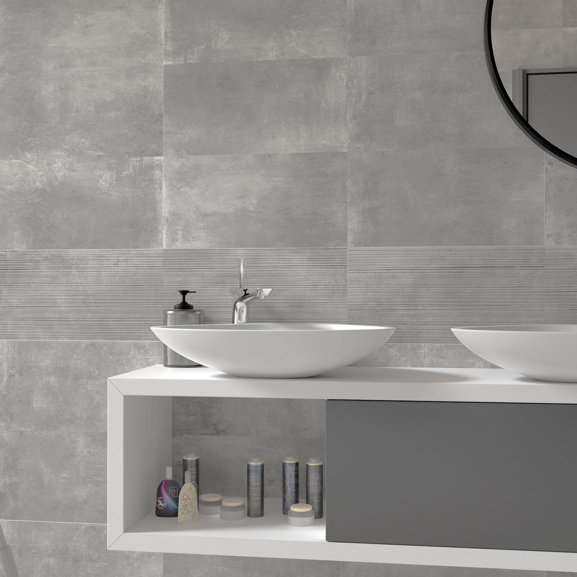 Ash Matt - Urban Textured Waterproof Porcelain Wall & Floor Tile ...