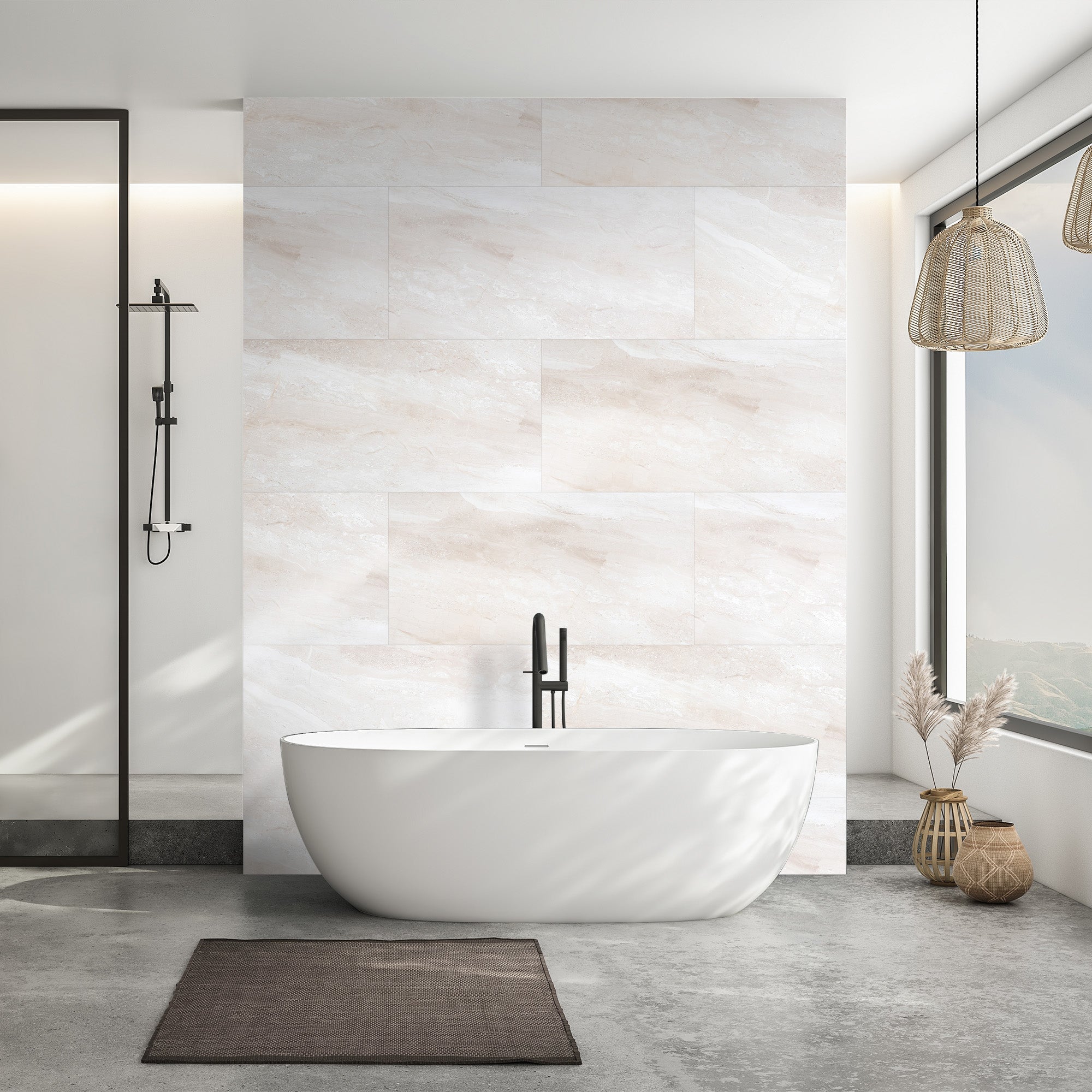 Sandy Quartz Marble - Luxe Vision 4mm Waterproof High Gloss Wall ...