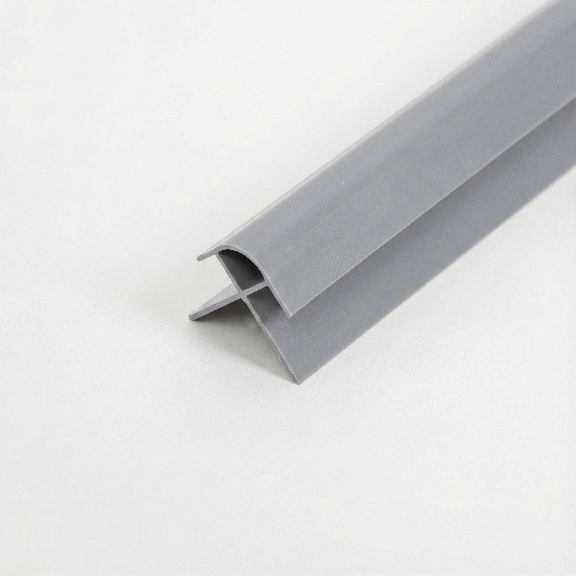 PVC Shower Panel External Corner Trim - Grey | Leader Online